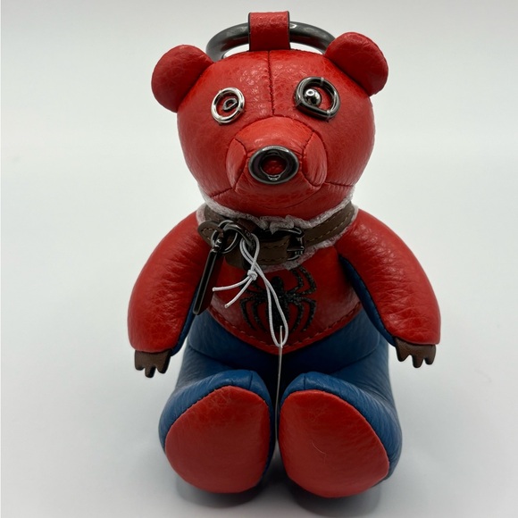 Coach | Bags | Nwt Coach X Marvel Spiderman 3d Leather Bear Bag Charm ...